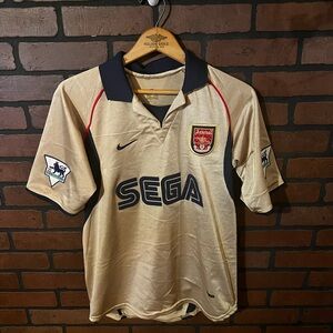 Nike | Shirts | Vintage Nike Small Arsenal Sega Gold Jersey | Poshmark